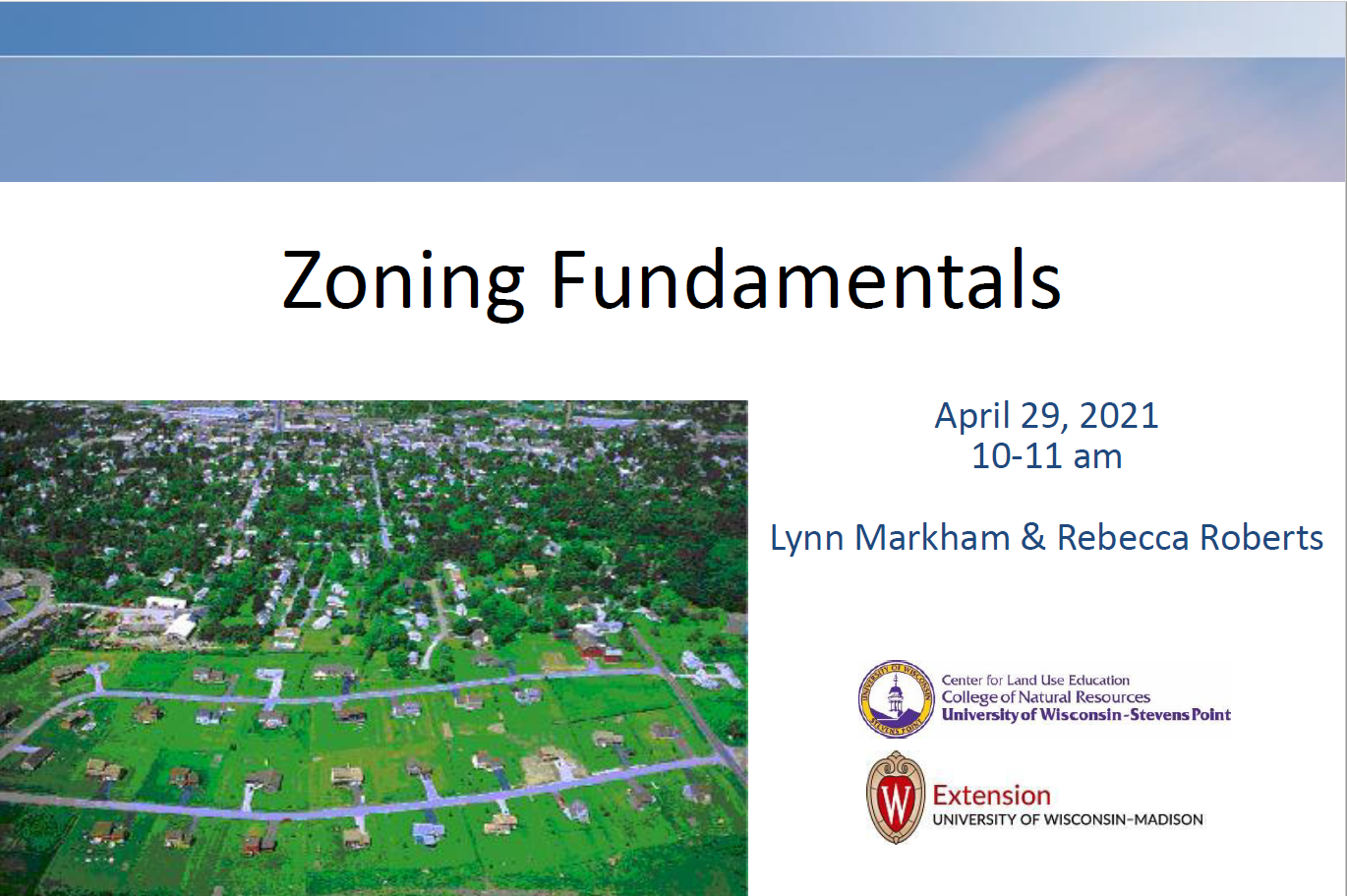 Zoning Fundamentals - Center for Land Use Education | UWSP