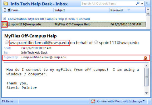 Digital Email Certificate - Information Security | UWSP