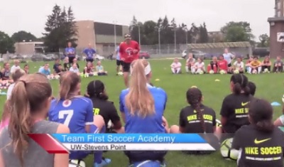 Former Olympians visit UW-Stevens Point with their Team First Soccer ...